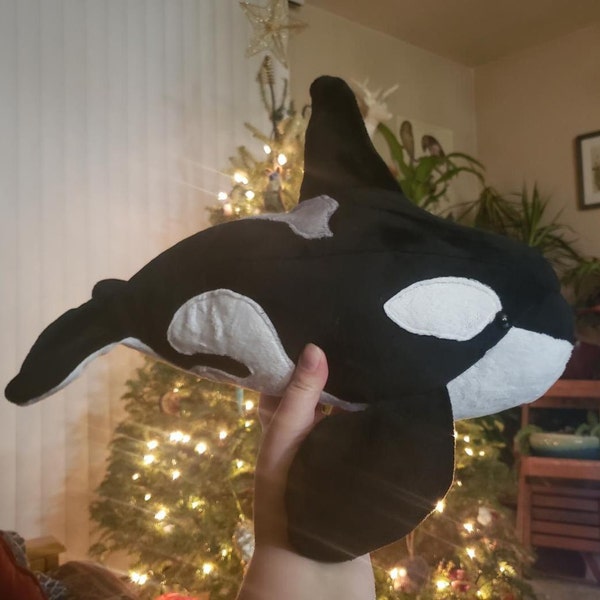 Orca Sewing Project Toy Pattern With Appliqué Detailing. Killer Whale Pdf Toy Sewing Tutorial ...
