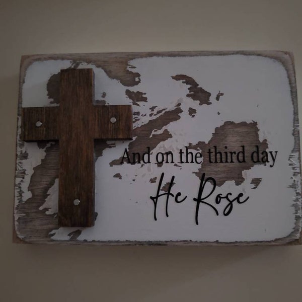 Christian Wood Plaque Signs, Rustic Christian Sign, Rustic ...