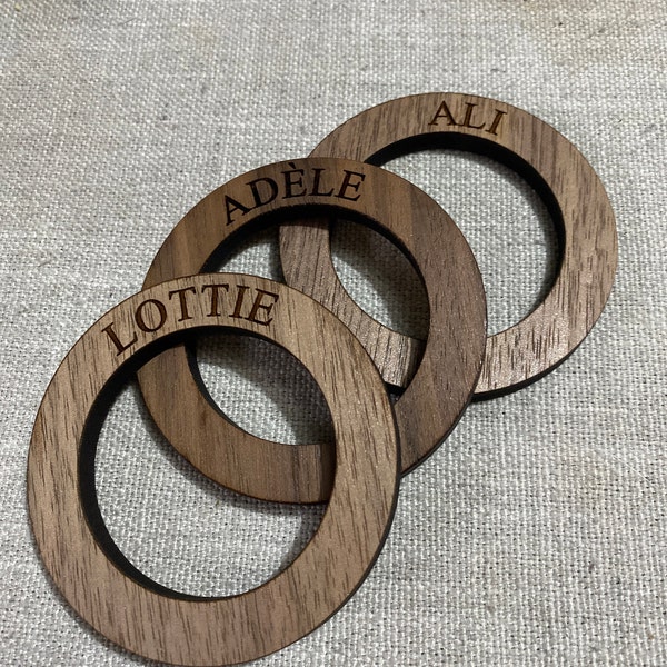 Personalised Napkin Rings - Etsy