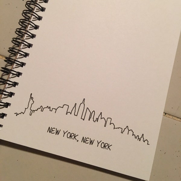 Travel Journal - New York, New York - 5" X 7" Travel Journal, Journal ...