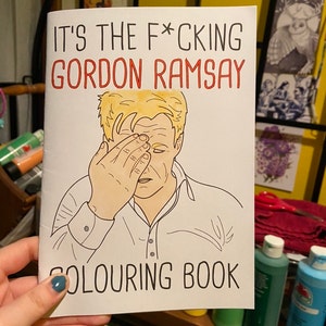 Gordon Ramsay Colouring Book - Etsy