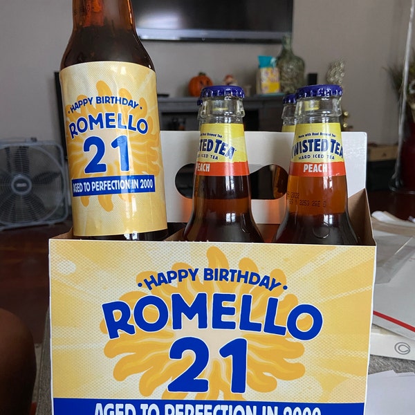 Twisted Tea Bottle Labels Twisted Tea Beer Labels Personalized Gift ...