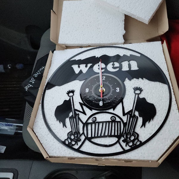 Police Car Vinyl Record Large Wall Clock Gift for Police Officer ...