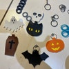 Halloween Key Fob SVG Bat Skull Black Cat Coffin Ghost - Etsy Canada