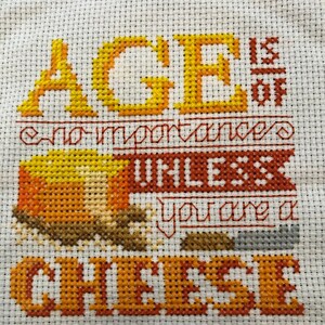Cheese Birthday Cross Stitch Pattern digital Format PDF - Etsy