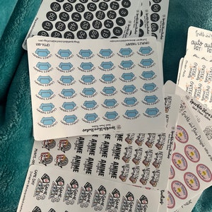 Grades and Reports Teacher Planner Stickers - Etsy