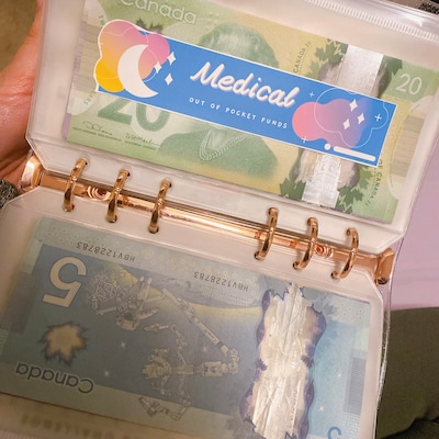 Cash Binder Label Designs Canva Templates - Etsy
