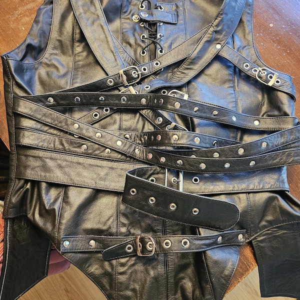 Black Leather Medieval Armour Cloak - Hooded Viking Cloak Costume for ...