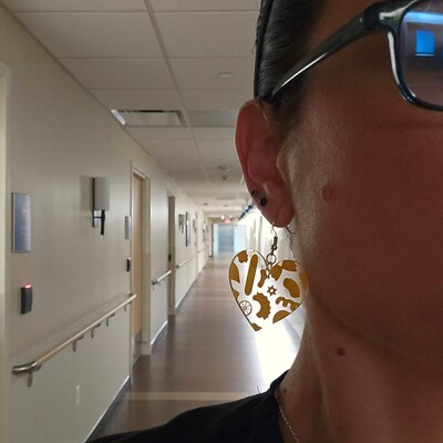 Cheese Slice Earrings: Laser Cut Acrylic Cheese, Dairy, Cow, Swiss ...