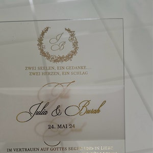 Personalized Wedding Invitation Acrylic Suite, Clear Wedding Invite ...