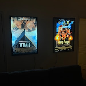 2-PACK Custom LED Light Box Poster Frames Glowbox LLC - Etsy