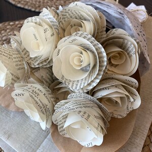 Custom Song Lyrics Paper Flowers Wedding Vows Paper - Etsy