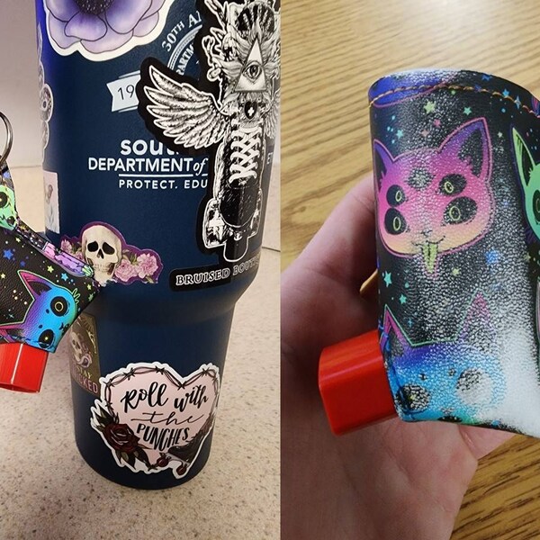 Sun and Moon Asthma Inhaler Holder Cover Keyring, Fits Pump, Gothic ...