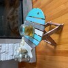 Wooden Folding Fish Shaped Table With Distressed Finish - Etsy