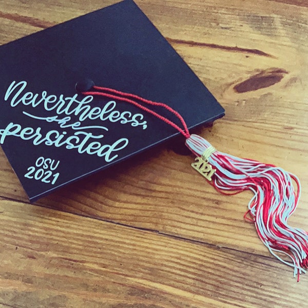 Grad Cap Topper Graduation Gift Tassel Custom Grad Quote Grad Cap ...