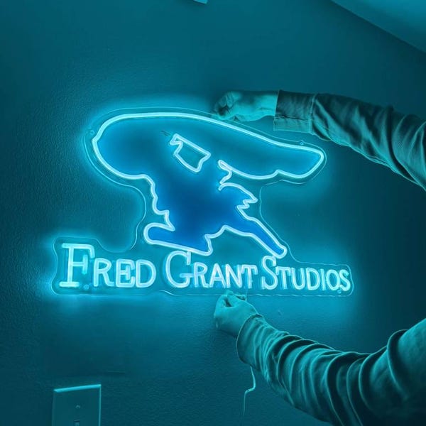 Wolf Neon Sign Wolf Led Sign Custom Wolf Sign Wolf and Moon Neon Wolf ...