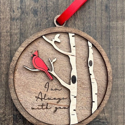 LASER CUT FILE Cardinal Ornament Svg File - Etsy