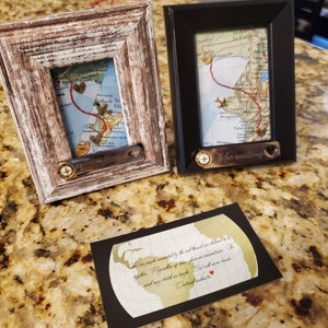 Long Distance Gift Two Maps in One Custom Map Gift Maps in - Etsy