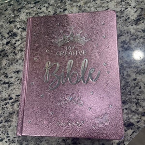 PERSONALIZED ESV My Creative Bible for Girls Hardcover Luxleather Pink ...