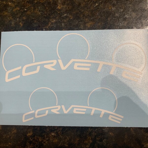 4 Corvette Caliper Decals Sticker C8 Z51 Heat Resistant White Red - Etsy