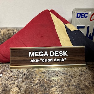 Custom Engraved Desk Name Plate Funny Desk Sign Boss Gag Gift Office ...