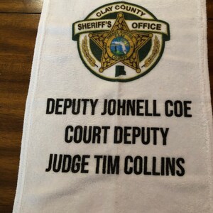 Personalized Hand Rally Towel Printed With Your Customized Image or ...