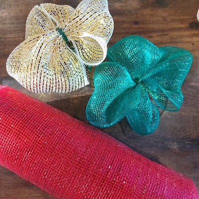 6 Inch X 10 Yards Metallic Deco Poly Mesh Ribbon-u PICK - Etsy