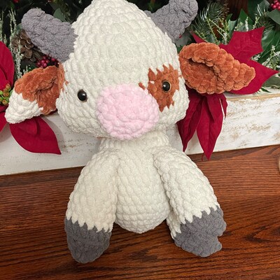 Amigurumi Cow Pattern, Plush Pattern, Stuffed Cow Toy, Cow, Crochet Cow ...