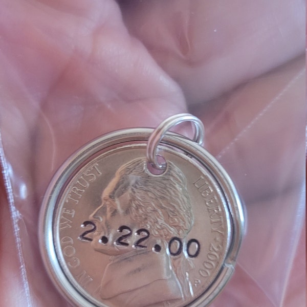 Traditional 21 Year Nickel Anniversary Gift, Personalized Anniversary ...