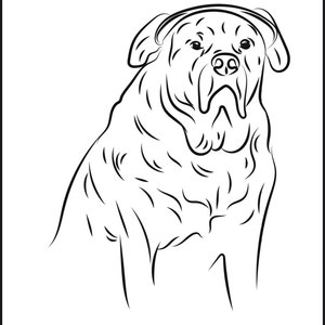 Custom Pet Ear Outline Drawing Dog Ear Drawing Pet Ear - Etsy