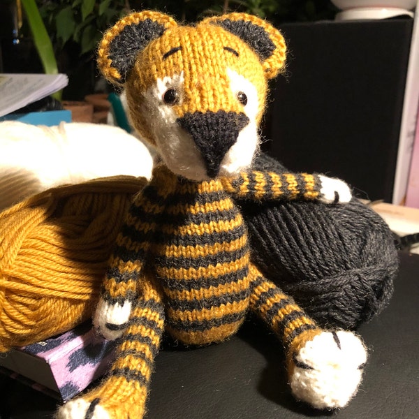Baby Tiger Knitting Pattern - Toy Knitting Pattern / Polushkabunny - Etsy