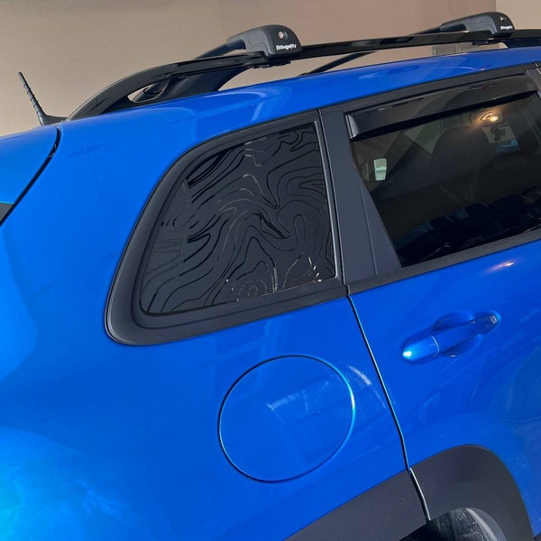 Fits 2014-2022 Jeep Cherokee Topographical Window Vinyl Decal 2014 2015 ...
