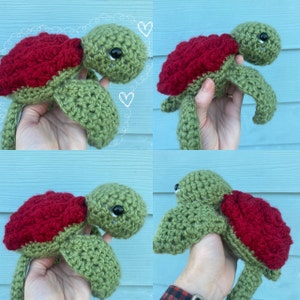 Rose Turtle Crochet Pattern PDF Download Beginner Friendly - Etsy