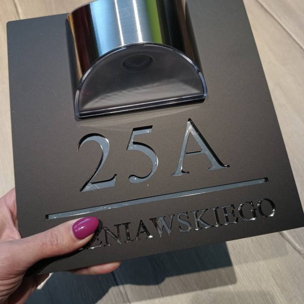 Custom Led House Number, Personalized Address Sign, Modern Address ...