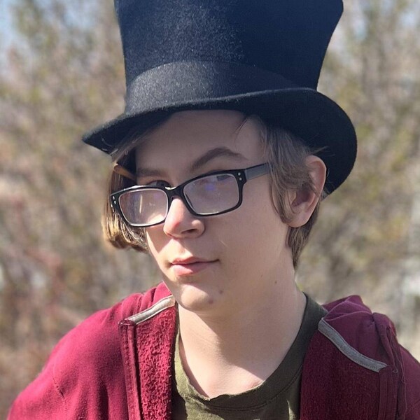 Victorian Steampunk Fur Felt Top Hat for Men and Women Unique Steampunk ...