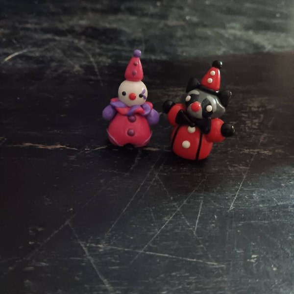 Mini Clown Handmade Figurine - Etsy