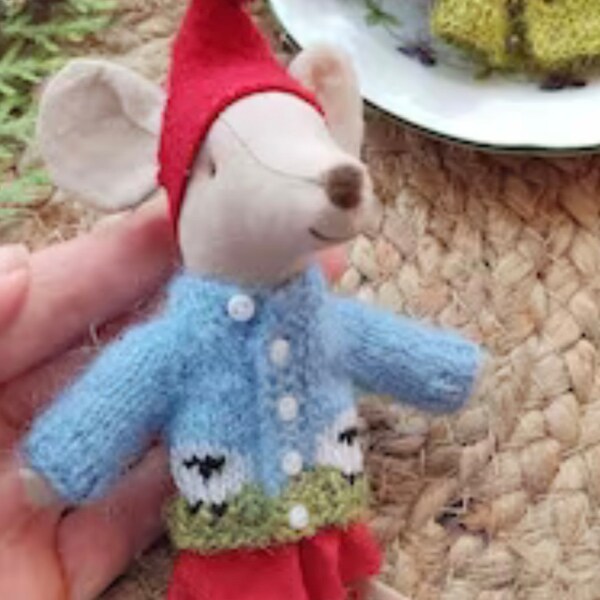 Maileg Mouse KNITTING PATTERN Sheep Cardigan for Big Sister on Easter ...