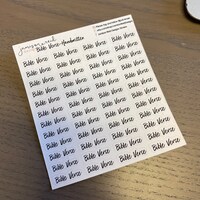 HANDWRITTEN Clear or Matte Word Planner Stickers , Transparent ...