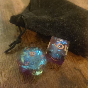 Dnd Dragon D20 Metal Polyhedral RPG Drip Blood D6 Hollow - Etsy