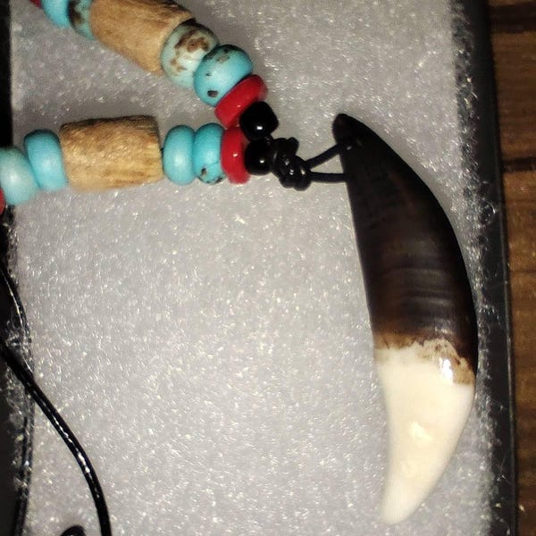 Large Wolf Tooth Necklace Wolf Teeth Necklace Wolf Necklace Wolf Tooth ...