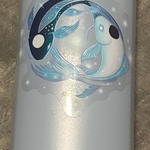 Yin Yang Koi Fish CLEAR Vinyl Sticker || ATLA || Waterproof - Etsy