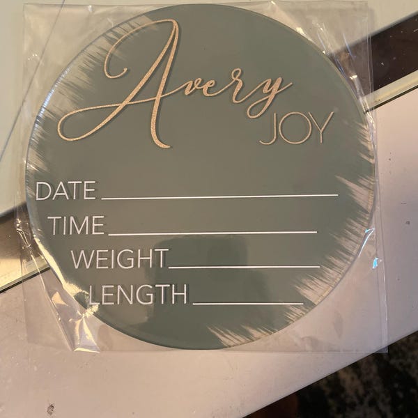 Acrylic Baby Milestone Marker, Baby Milestone Discs, Interchangeable ...