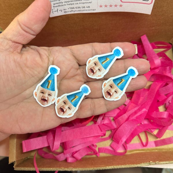 Custom Face Confetti - Personalized Face Birthday Confetti - Photo ...