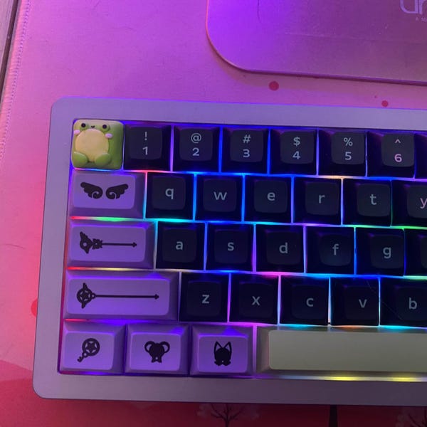 Dreamy Pastel Clouds Artisan Kawaii Key Cap | Keebs | Cute Keycaps ...