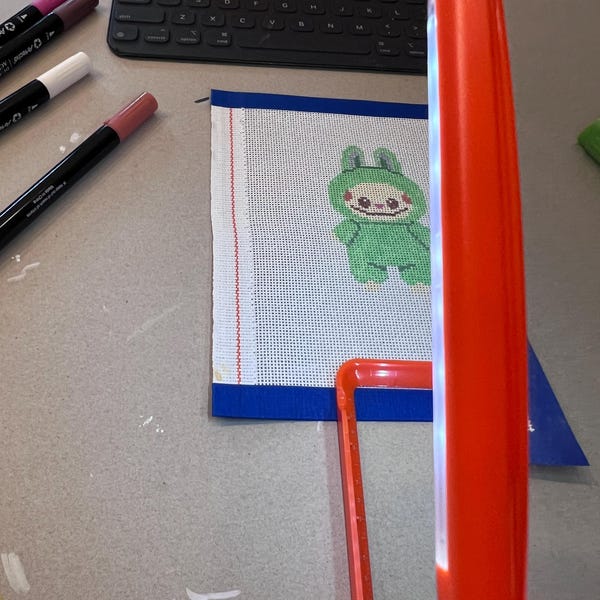 Labubu Exciting Macaron Monster - Digital Needlepoint Stitch Chart ...