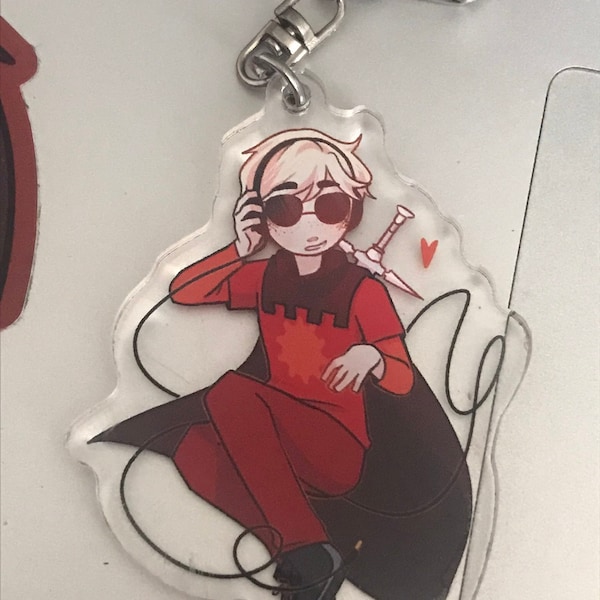The Striders | Homestuck Acrylic Keychain Charms (dave & Dirk Strider ...