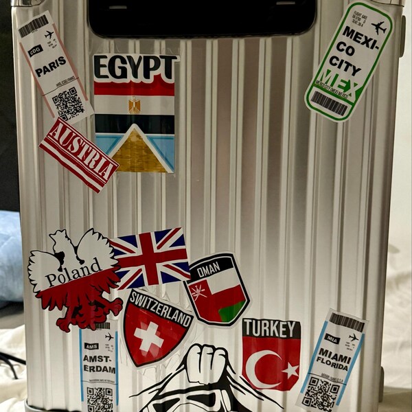 Paris France Plane Ticket Sticker,travel Sticker,luggage Decal,boarding ...