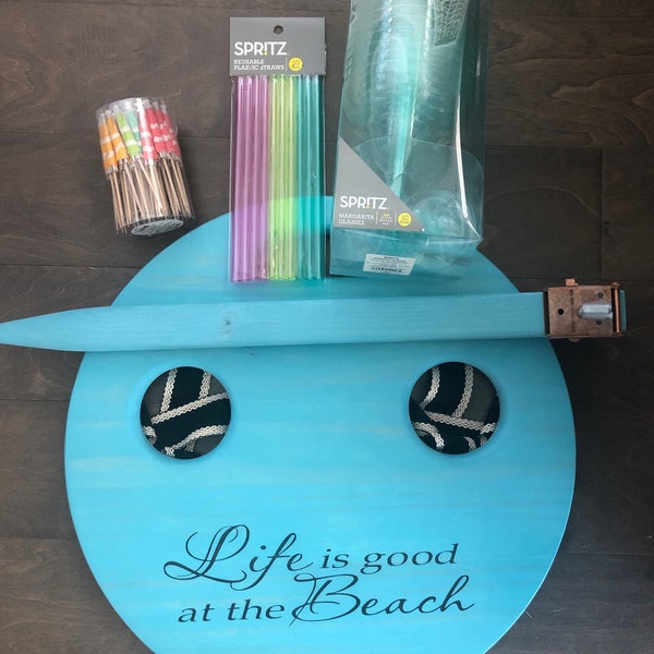 Handmade Beach Table, Personalized Gift, Unique Gift, Beach Gift ...