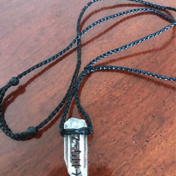 Custom power Engraved Crystal Necklace Inspired by Star Wars Sith Jedi ...