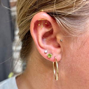 Hidden Helix Piercing 16g F136 Implant Grade Titanium Ball Tassel Flat ...